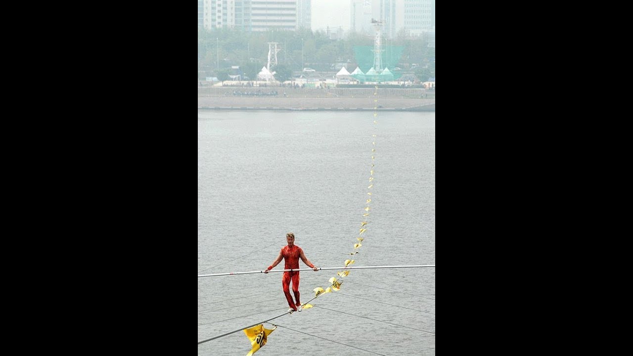 High wire Circus Act Dangerous Skills Extreme Entertainment - YouTube