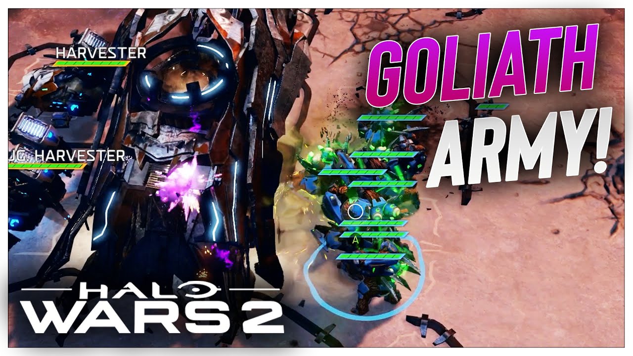 They had NO ANSWER to my Goliath army in Halo Wars 2! - YouTube