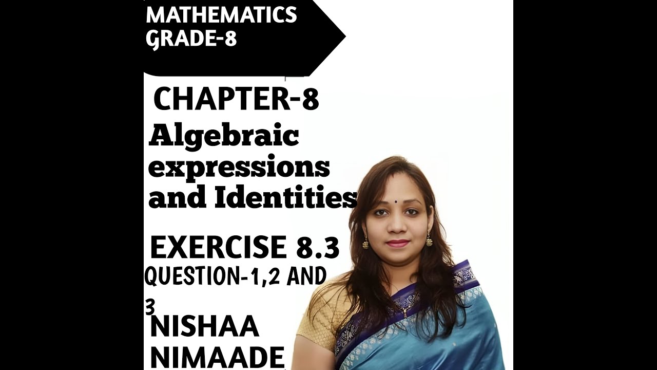 Chapter-8|Algebraic expressions and Identities| Exercise-8.3|Question 1 ...