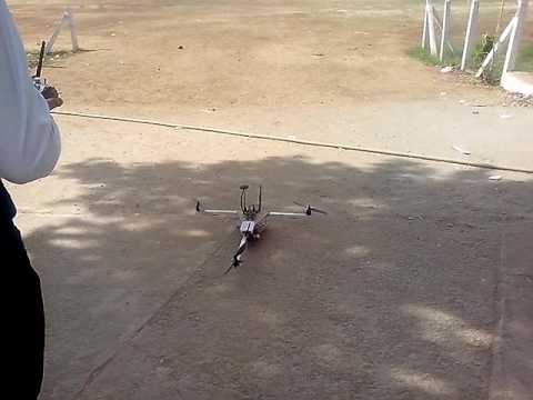 Drone video | home made drone 3 moter (tricopter) - YouTube