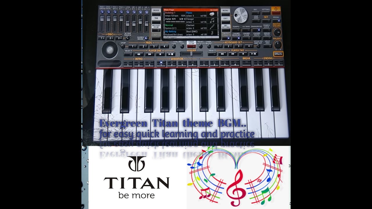 Titan BGM Keyboard Notes - YouTube