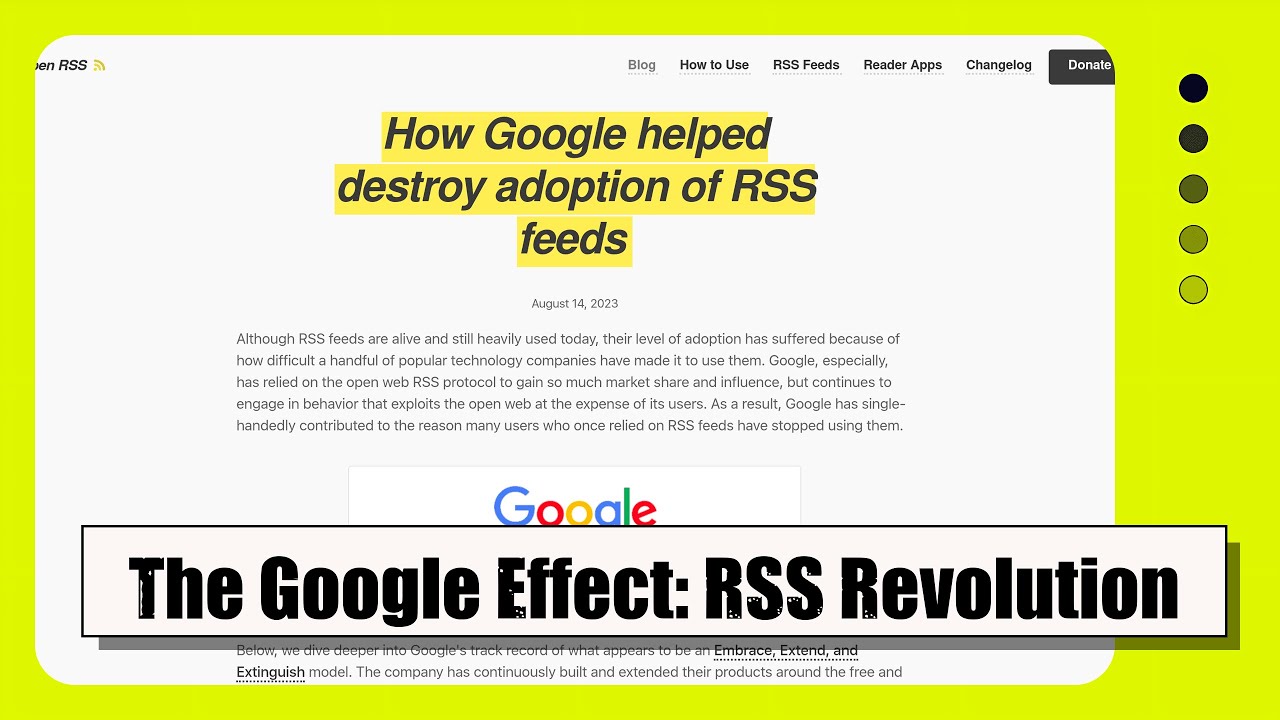 The Decline of RSS Feeds: How Google's Actions Shaped the Future of ...