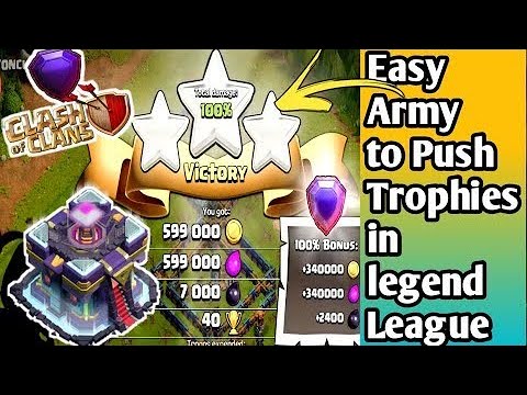 th15 trophy push attack strategy || th15 trophy pushing army || - YouTube