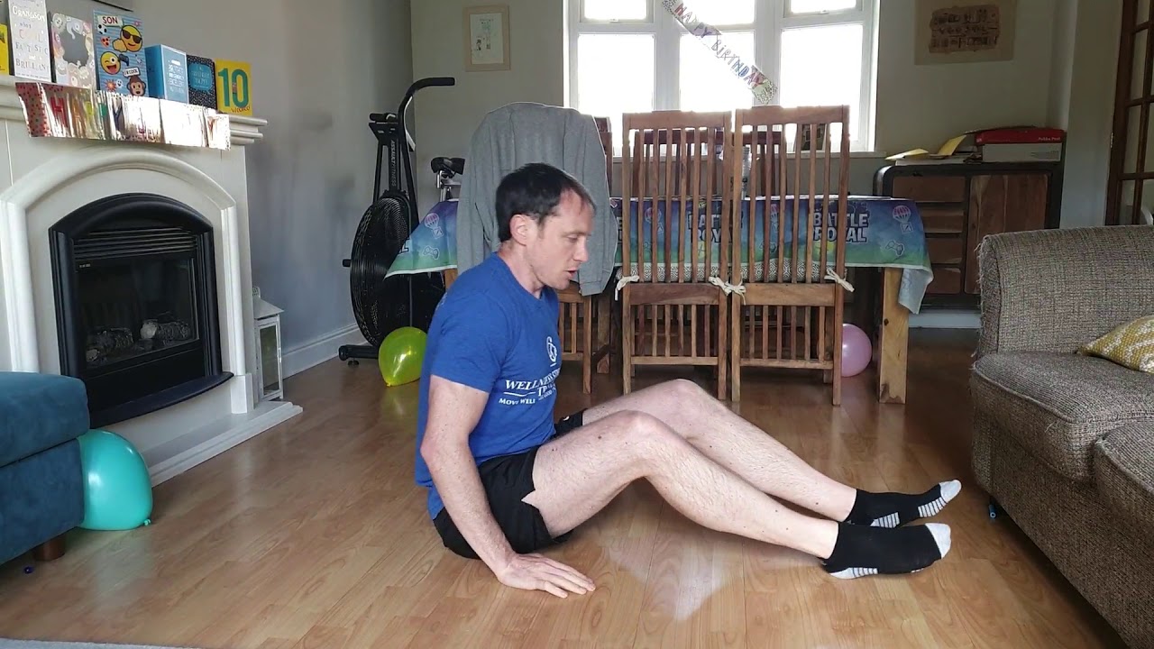Lying hip flexion march with 3 second hold - YouTube