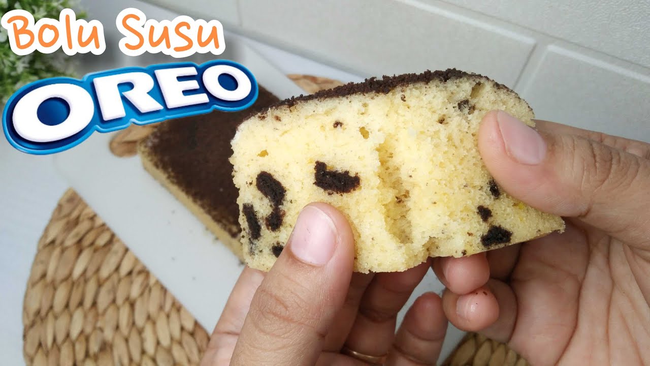RESEP BOLU SUSU OREO DENGAN 1 TELUR TANPA MIXER || ENAK BANGET YUK ...