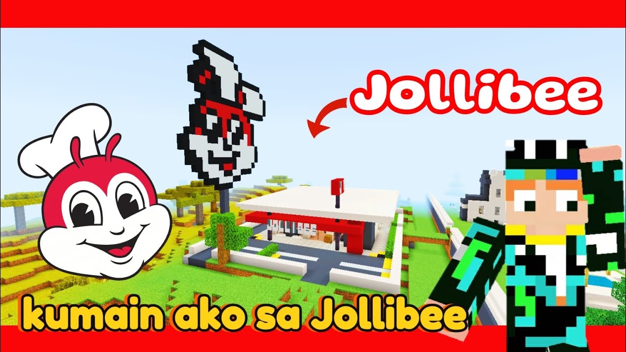 KUMAIN AKO SA JOLLIBEE PERO SA MINECRAFT - YouTube