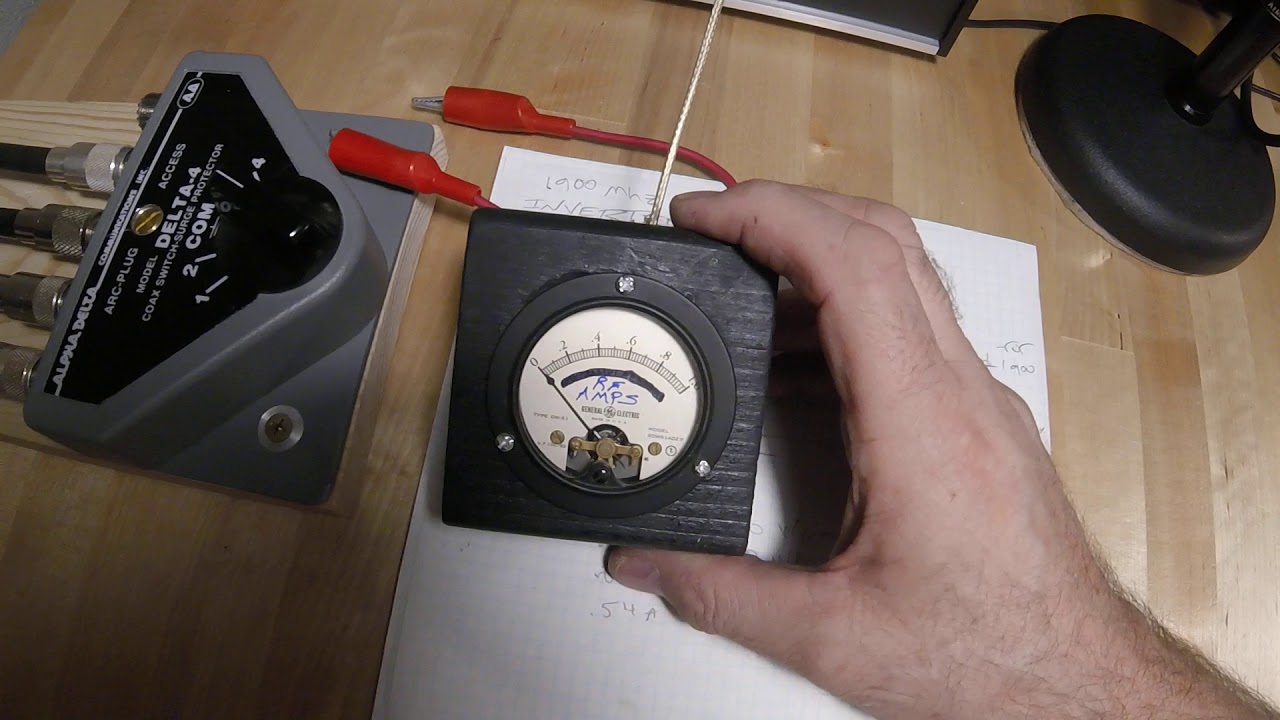 Homemade RF Current Meter in operation - YouTube
