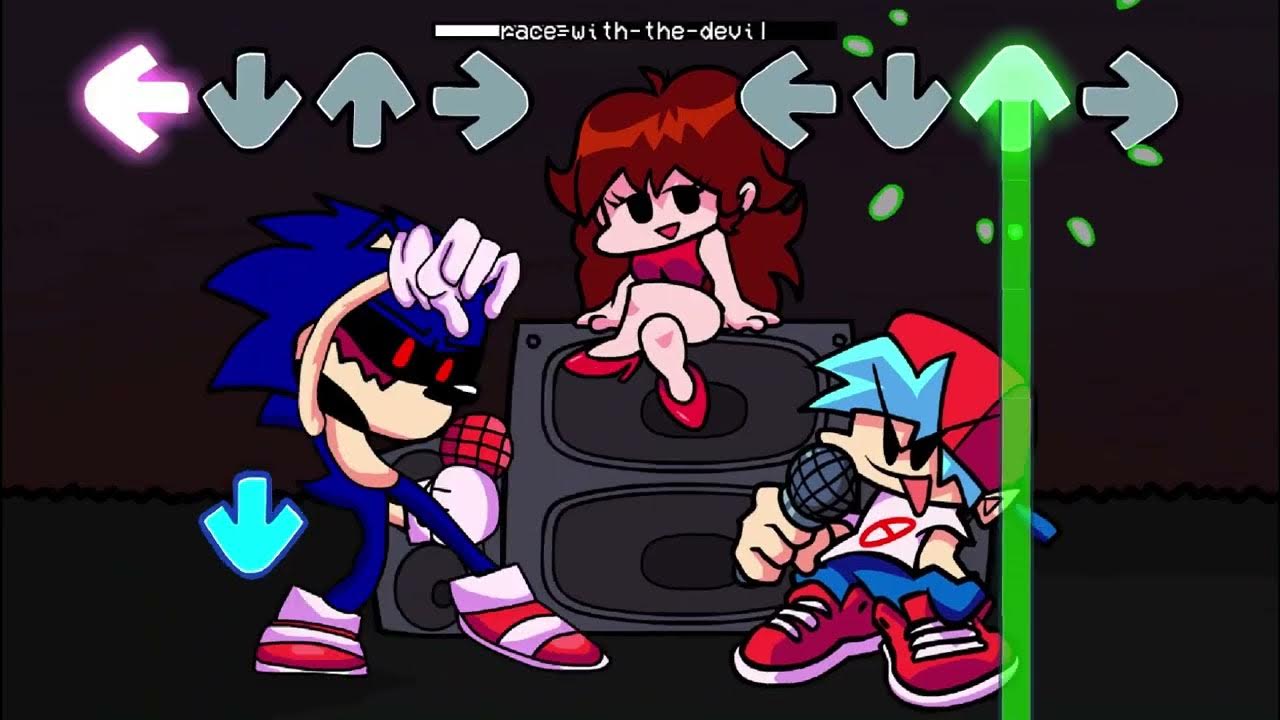 Friday Night Funkin' | vs Sonic.exe Redesigned - Race With The Devil ...