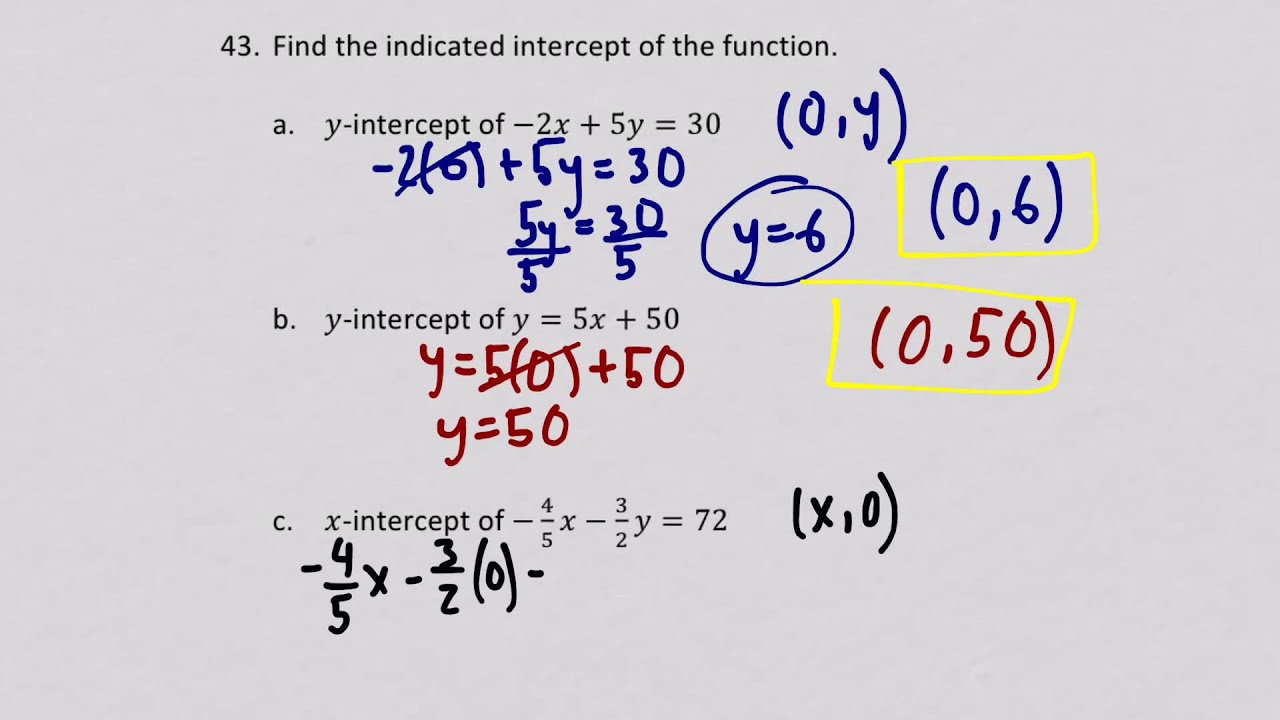 Integrated 1 - First Semester Final Exam Review Part 3 - YouTube