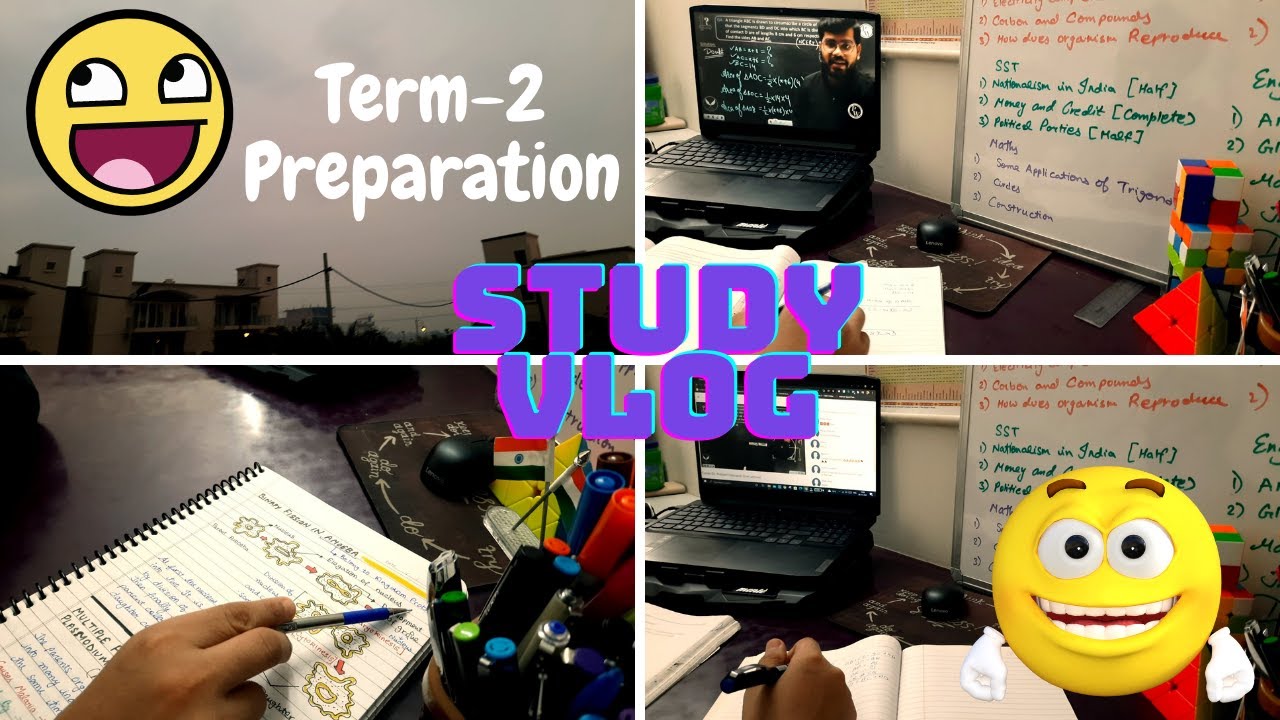 CBSE Term 2 preparation | Study Vlog | Class 10 |🔥🔥 - YouTube