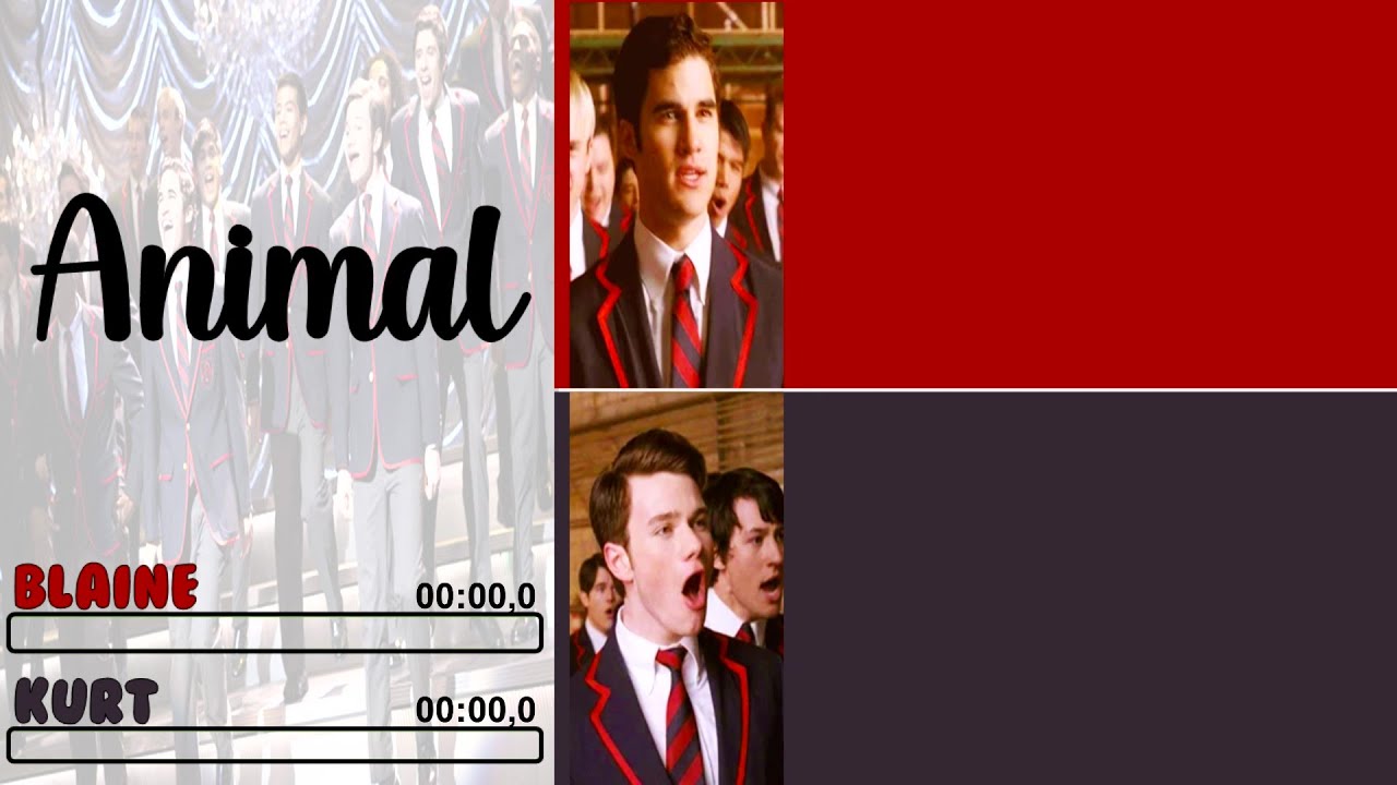 Glee - Animal | Line Distribution + Lyrics - YouTube