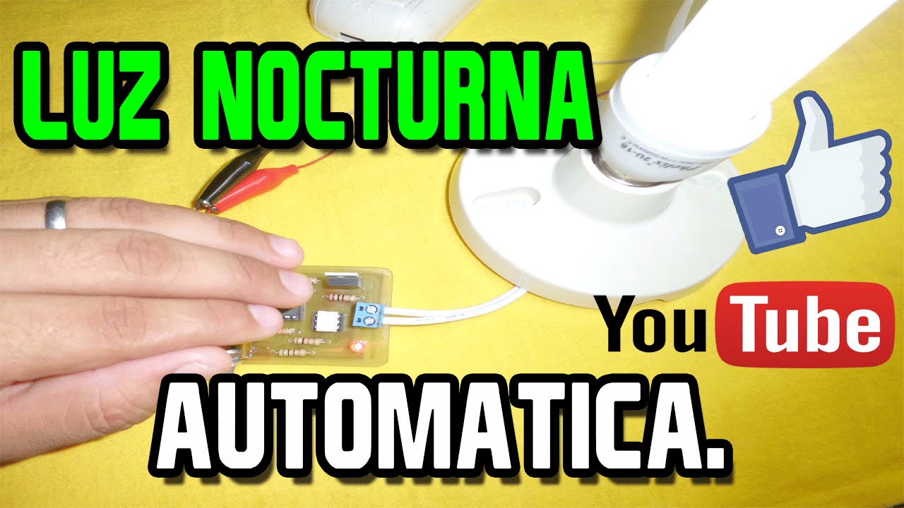 Luz nocturna automática || Muy fácil. - YouTube