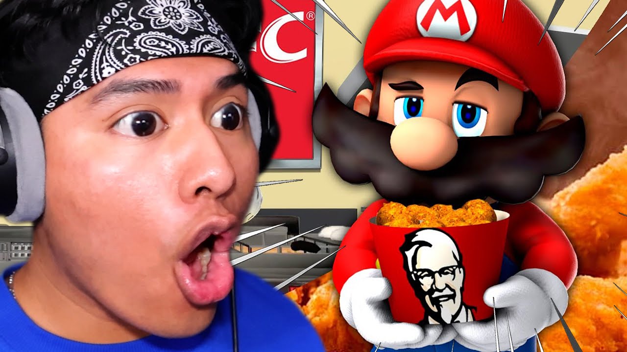 MARIO WORKS AT KFC… **GONE WRONG** - YouTube