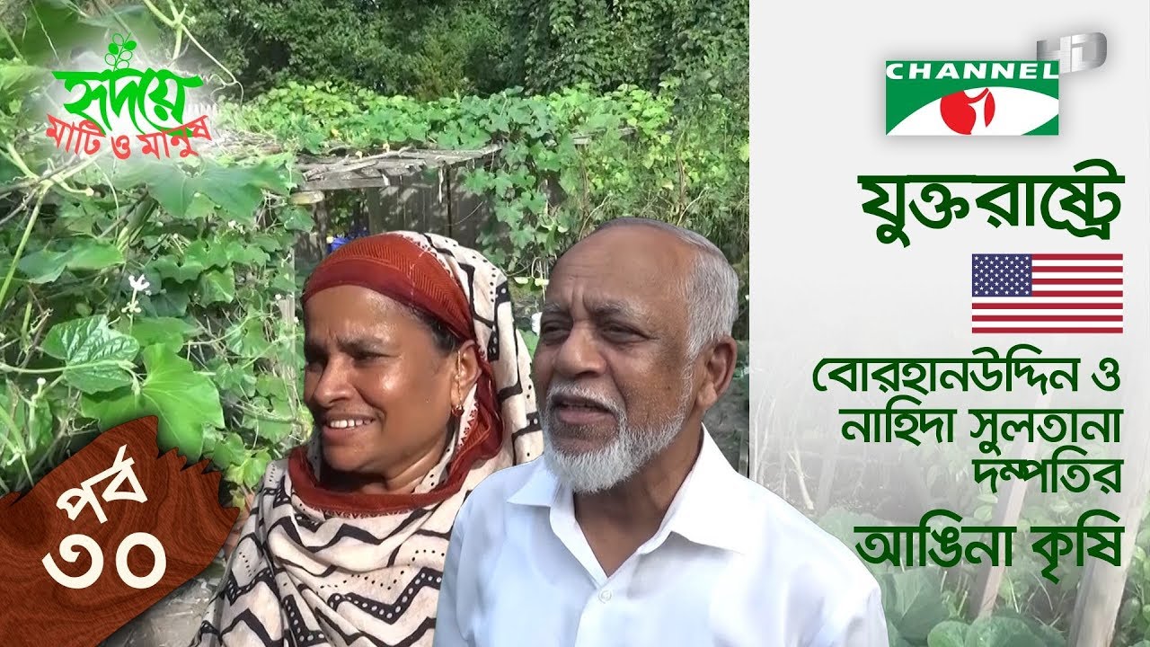 যুক্তরাষ্ট্রে বোরহানউদ্দিন ও নাহিদা সুলতানা দম্পতির আঙিনা কৃষি | পর্ব ...