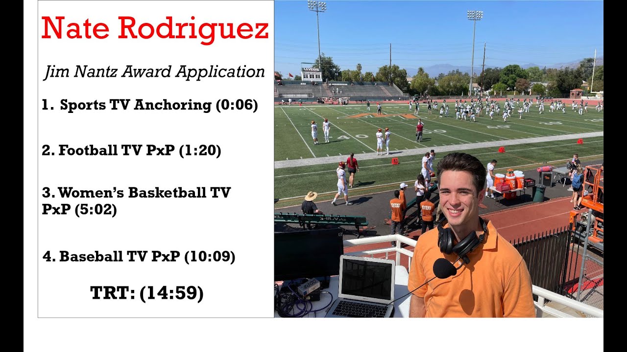 Nate Rodriguez: 2024 Jim Nantz Award Application Reel - YouTube
