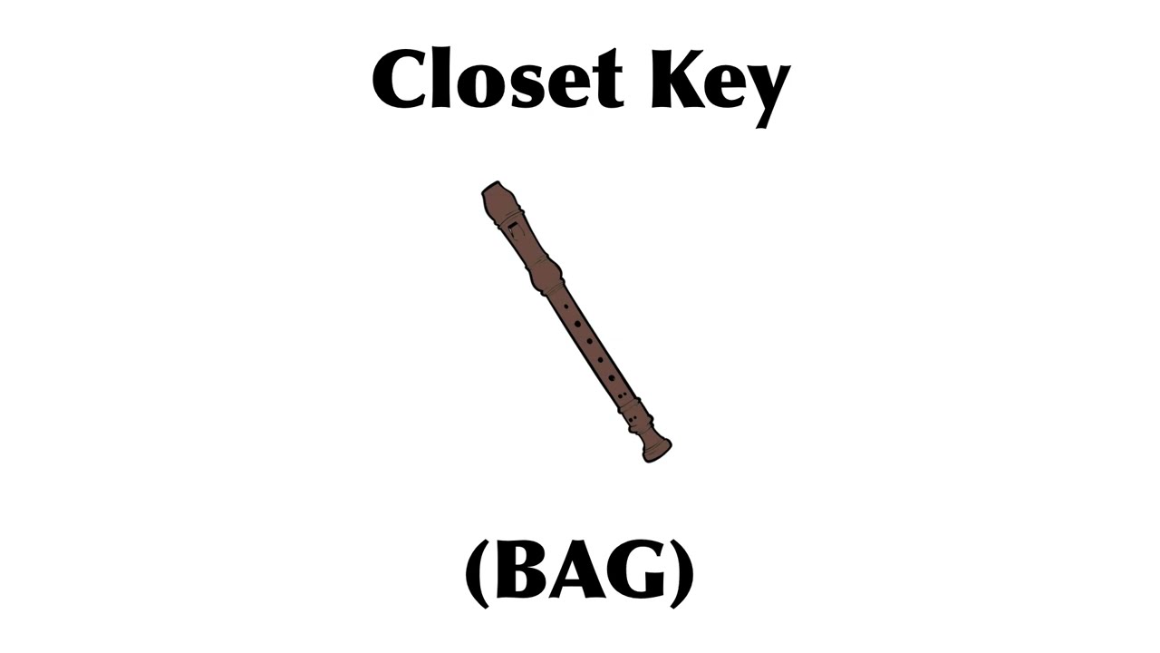 Closet Key (for Recorder - BAG) - YouTube