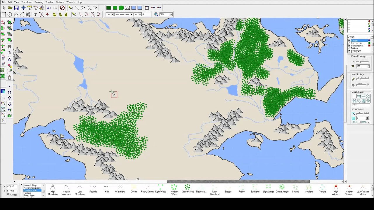 Fantasy Map Part 5: Forests and Stuff - YouTube