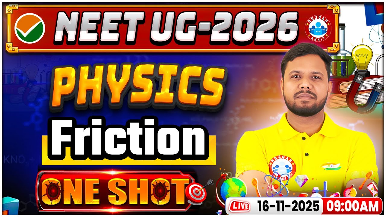 NEET Physics Friction One Shot | घर्षण NEET | NEET Physics One Shot ...