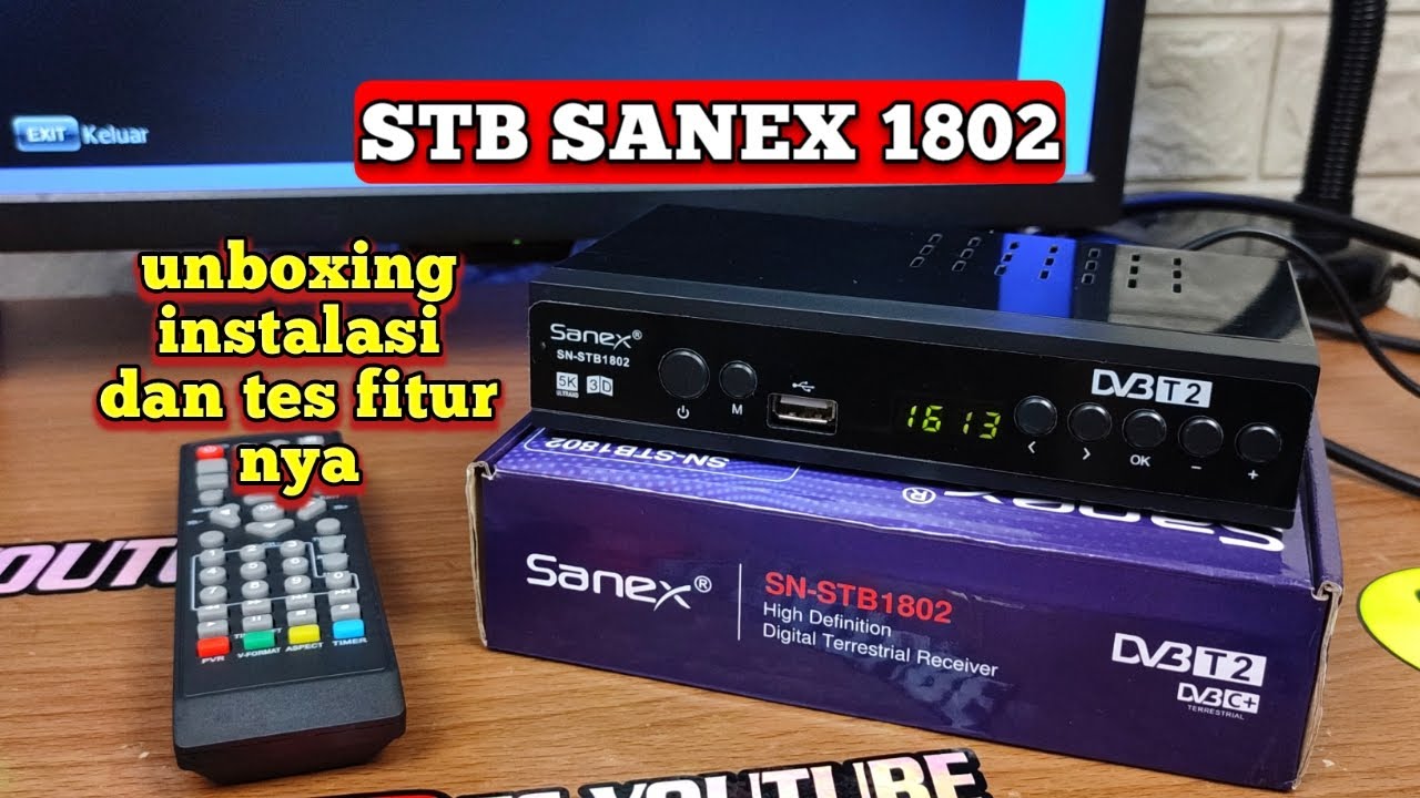 STB SANEX 1802 + CARA PASANG STB SANEX 1802 KE TV - YouTube