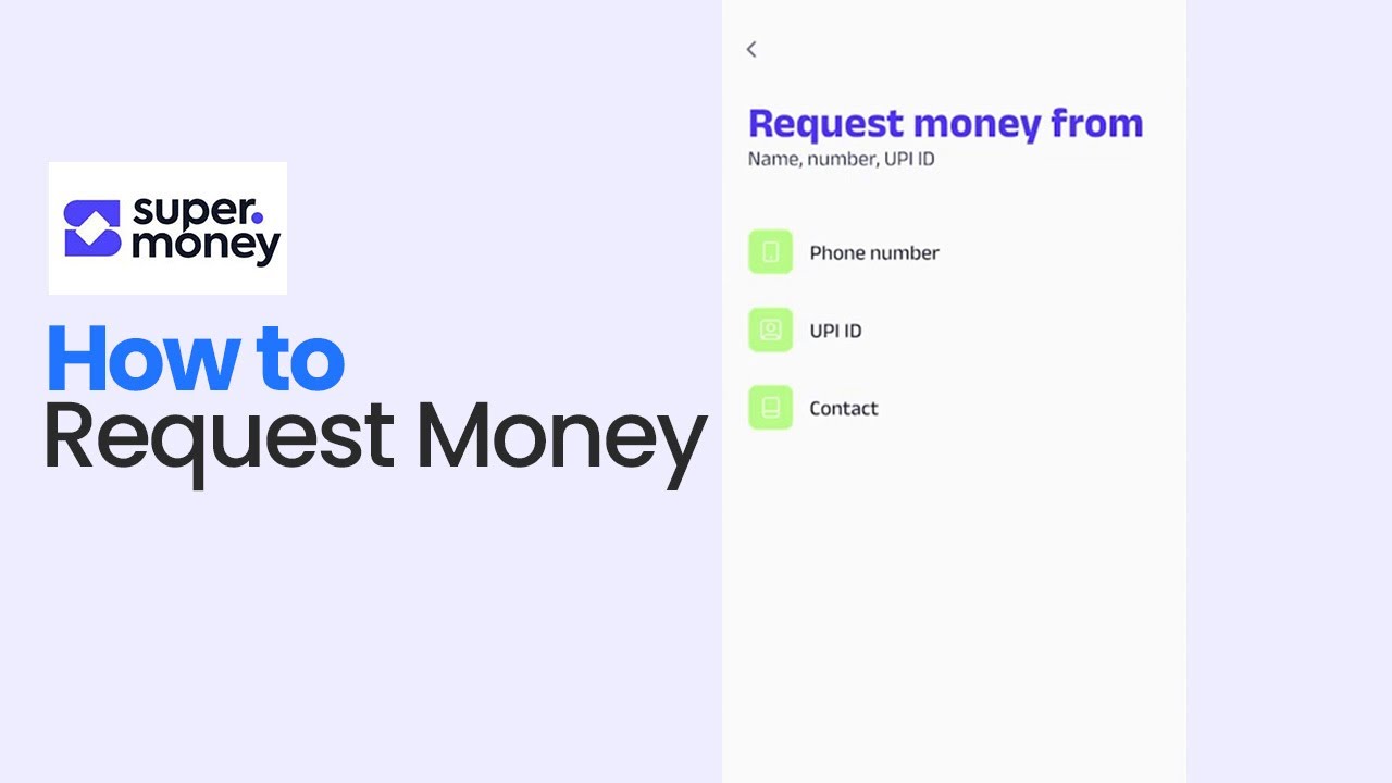 How to Request Money on the Super Money Application - YouTube