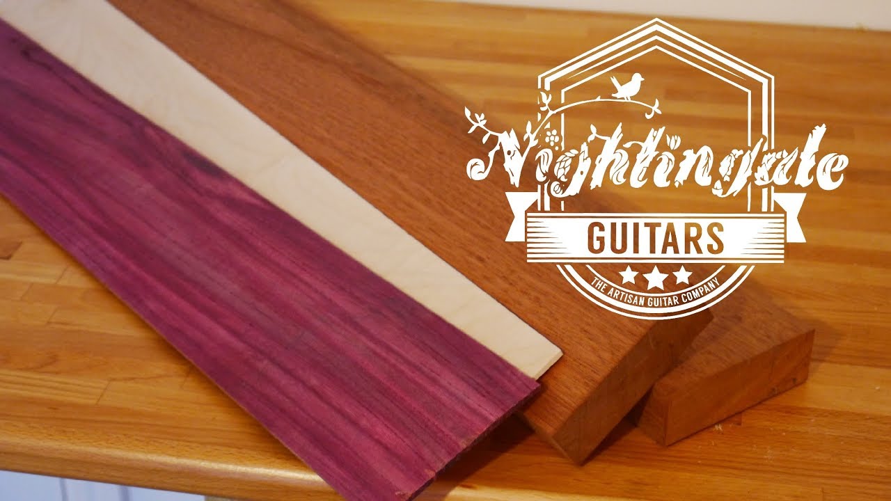Timber preparation for a laminated neck - YouTube