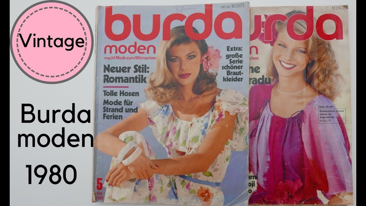 Burda Moden 1980 || Revistas de Patrones Vintage - YouTube