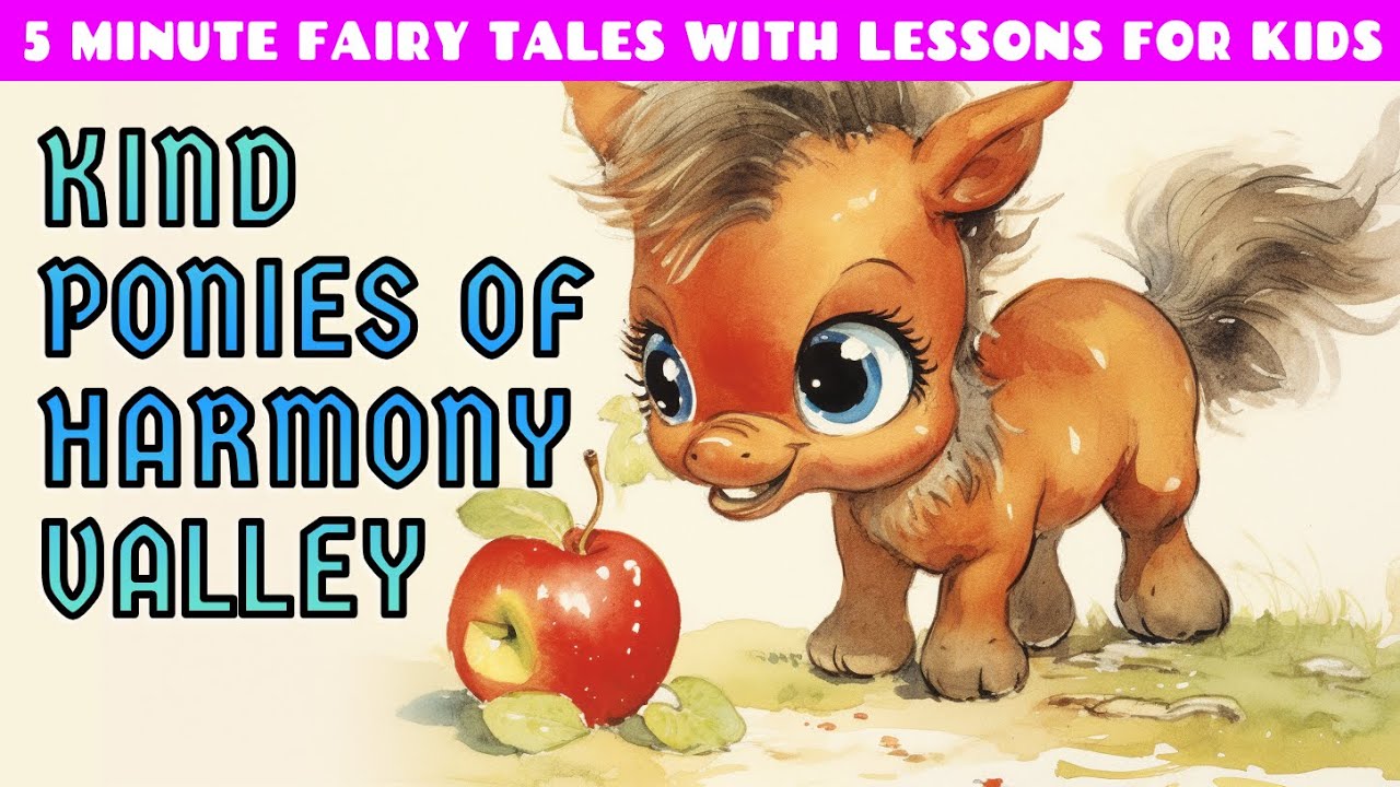 Kind Ponies of Harmony Valley - 5 Minute Fairy Tale With Lesson for ...