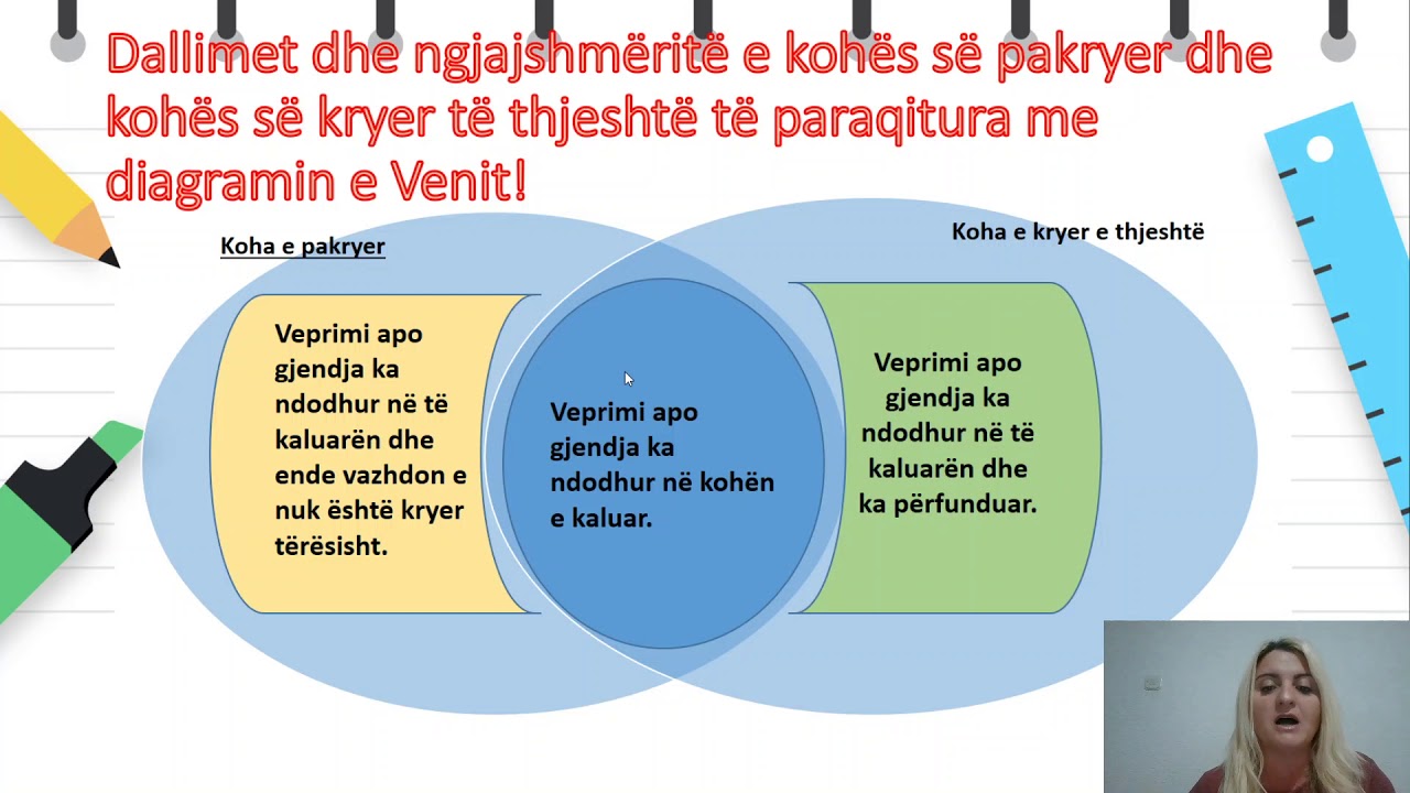 Klasa 4 - Gjuhë shqipe - Folja jam dhe kam në kohën e kryer të thjeshtë ...
