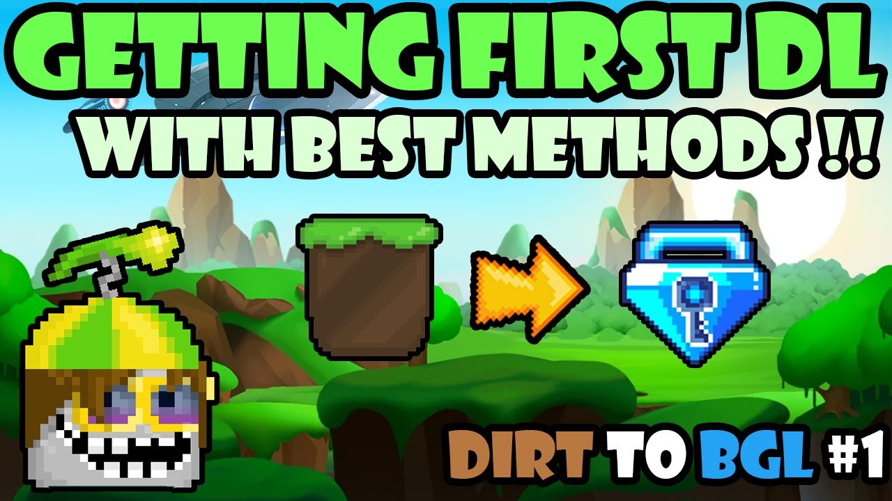 GETTING FIRST DL! Dirt To BGL #1 | Growtopia Profit 2023 - YouTube
