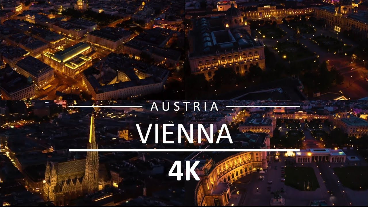 Vienna Austria 4K UHD Drone - Night video - YouTube
