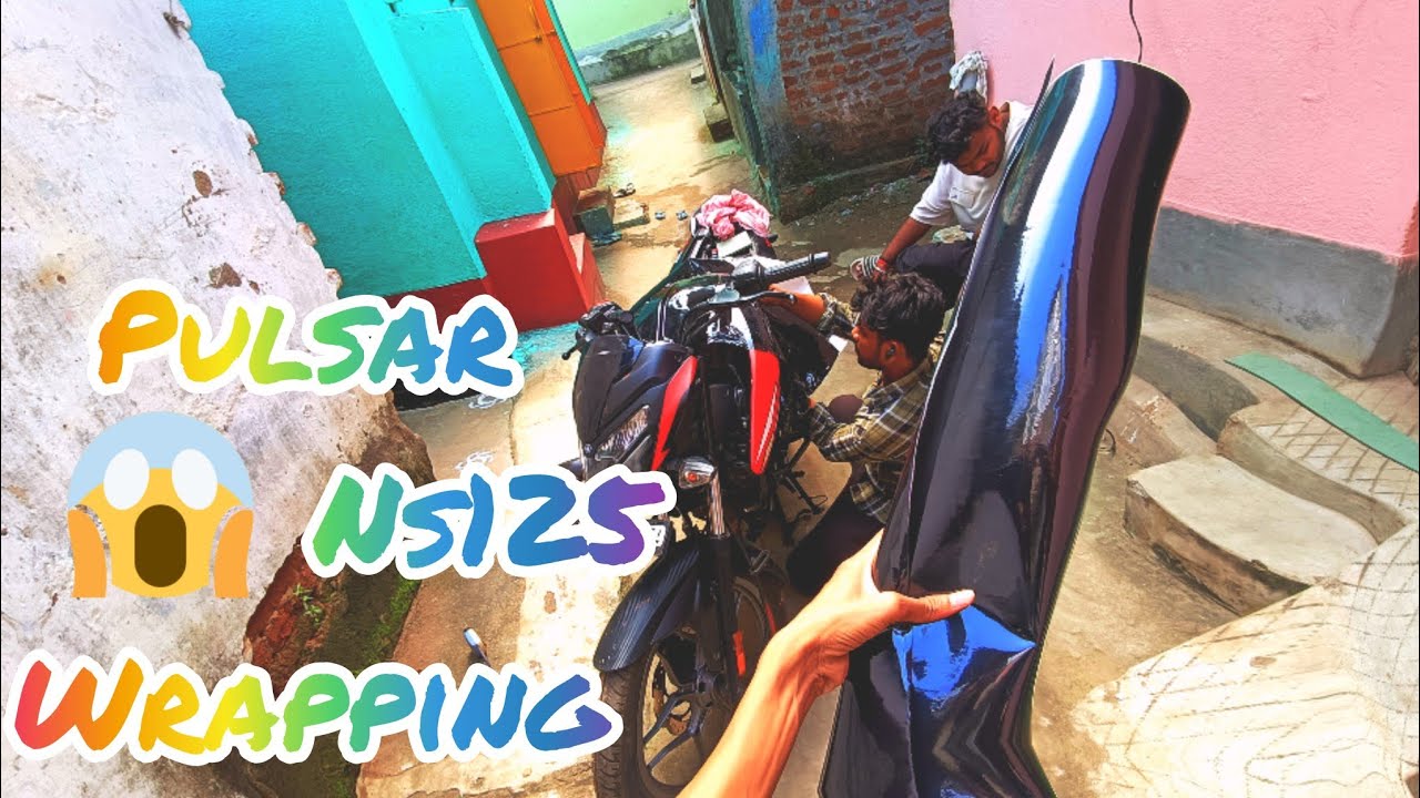 🏍️"Pulsar NS 125 Custom Wrap Tutorial💸 - 👍Easy Steps for a Bold New ...