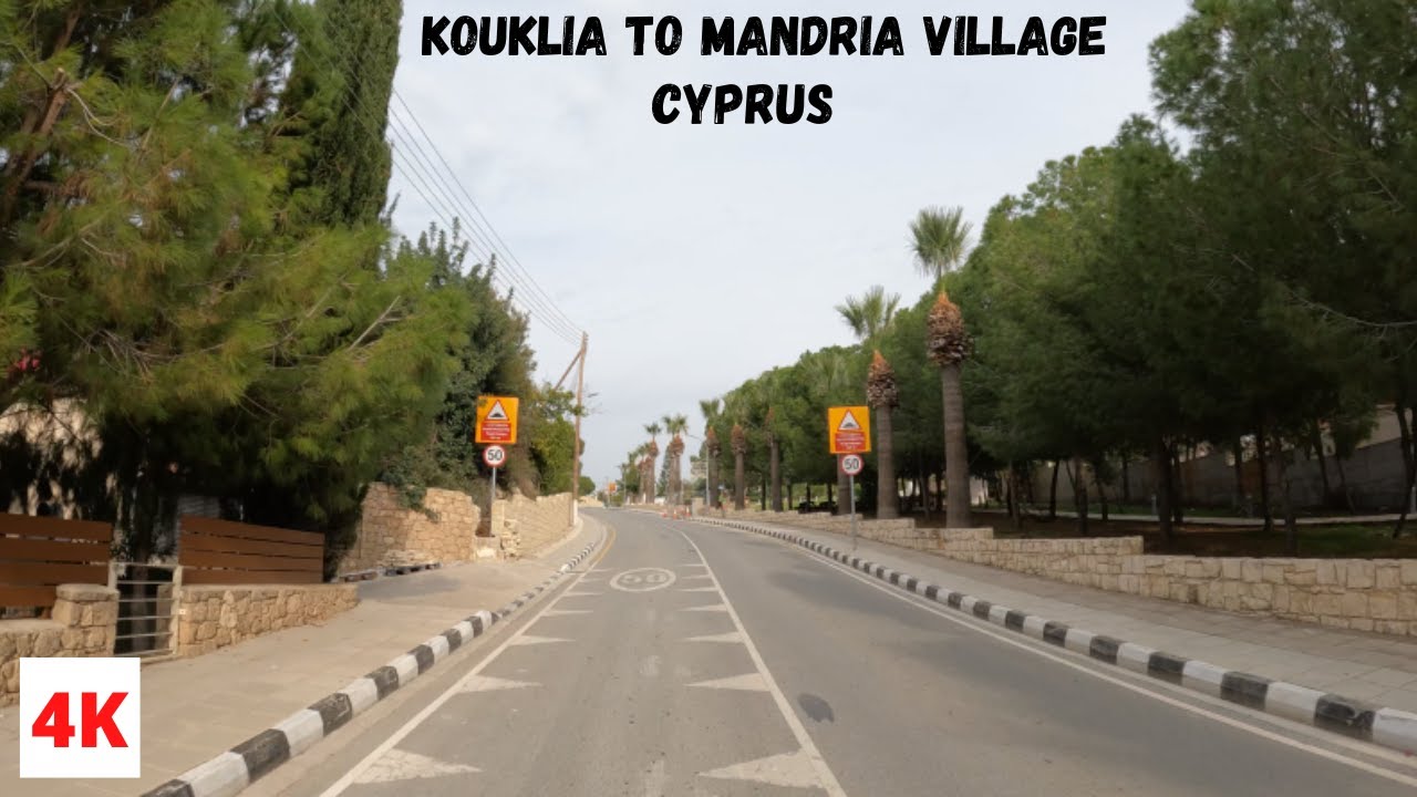 DRIVING from KOUKLIA VILLAGE to MANDRIA VILLAGE in CYPRUS - YouTube