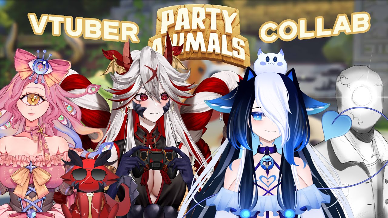 Party Animals VTuber Chaos ft. Floofablue, Toffe, Demonagol & Celine ...