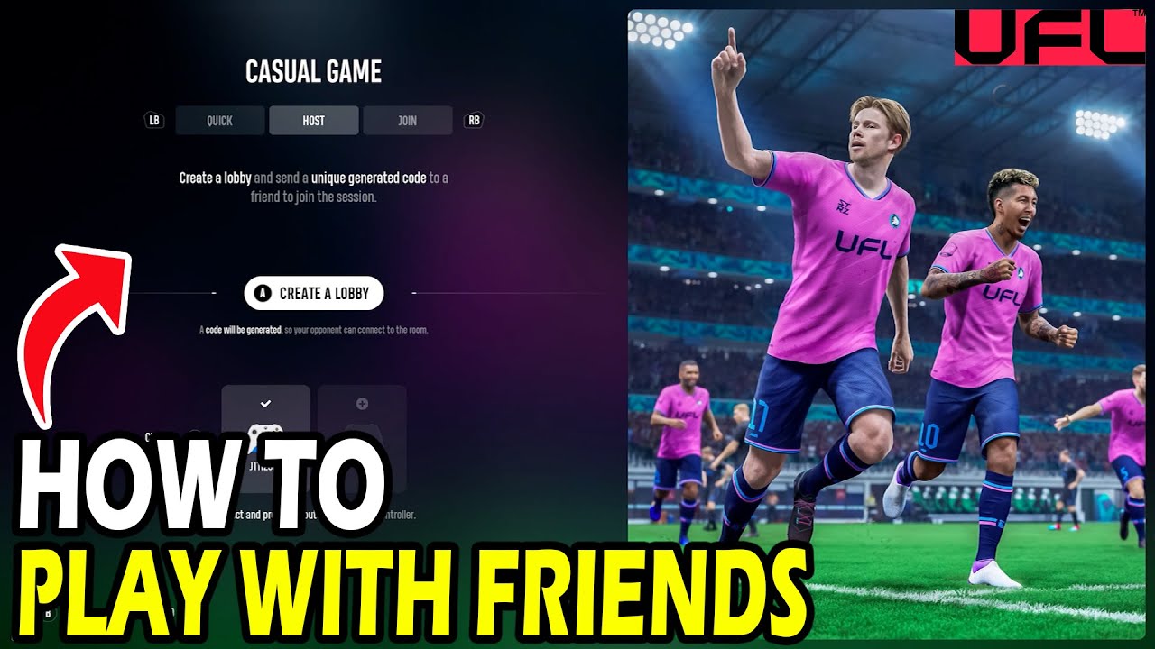 How to Play with Friends Online & Offline in UFL - YouTube