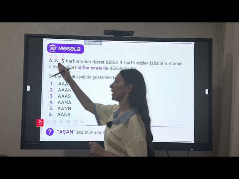 Say sistemi ilə sıra nömrəsinin tapılması | I qrup