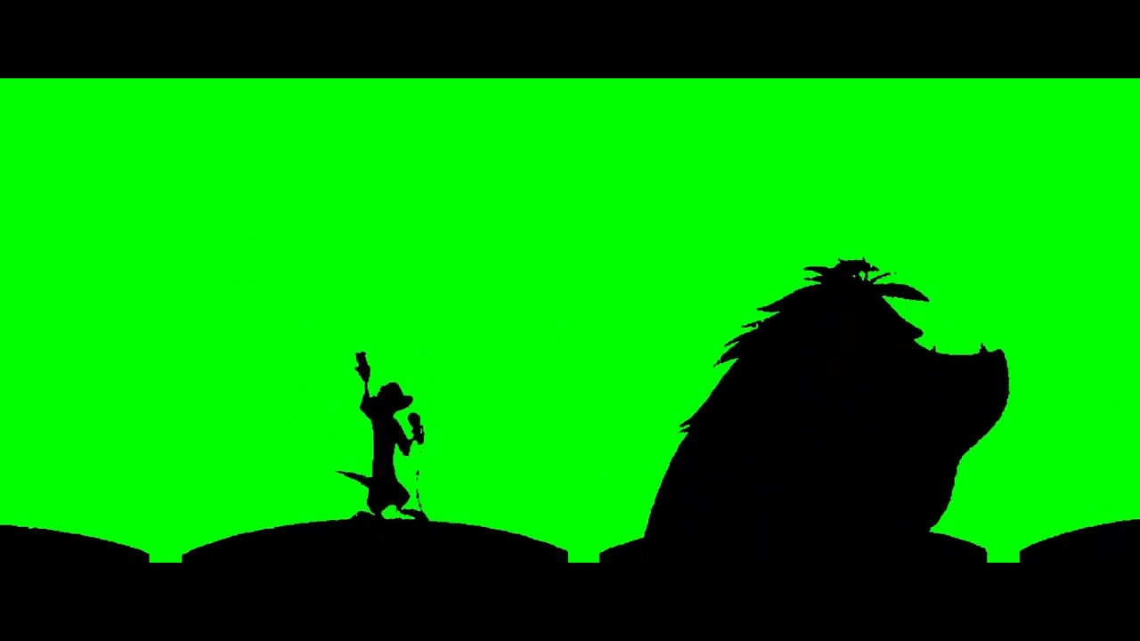 Timon and Pumbaa Interrupt 7 Green Screen (Widescreen Scope) - YouTube