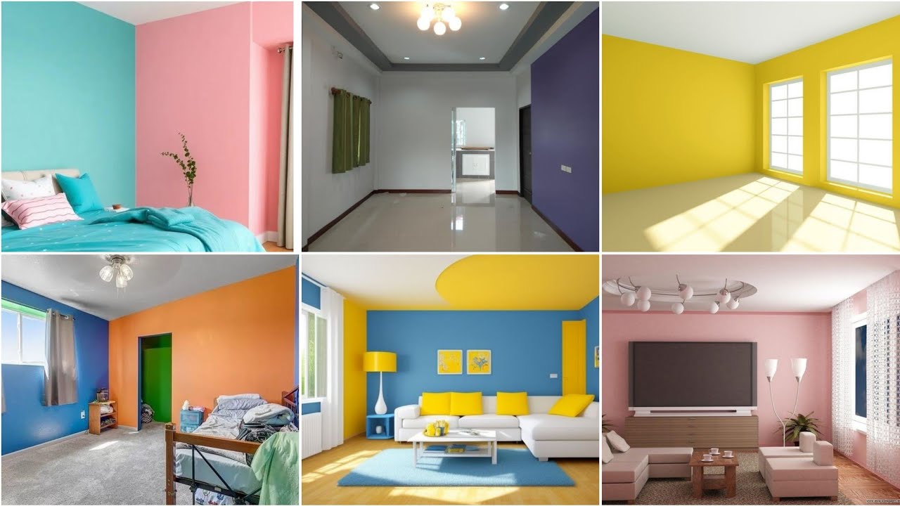 Top 50 New Wall Colour Combination For Living Room & Bedroom | Wall ...