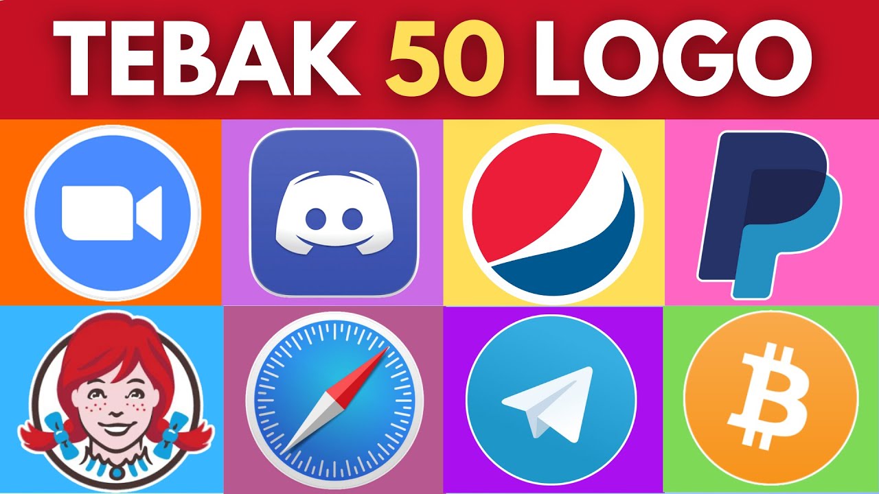 Tebak 50 Logo Terkenal Di Dunia 5 Detik Part 1 - YouTube