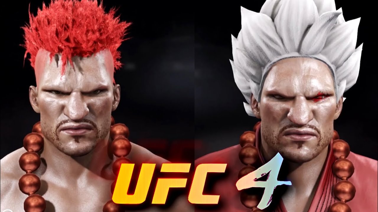 How to make Akuma from Street Fighter in EA UFC 4 (CAF Formula) - YouTube