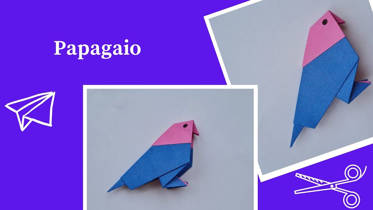 Como Fazer Um Papagaio De Papel Papagaio Escultura De Papel Feito à