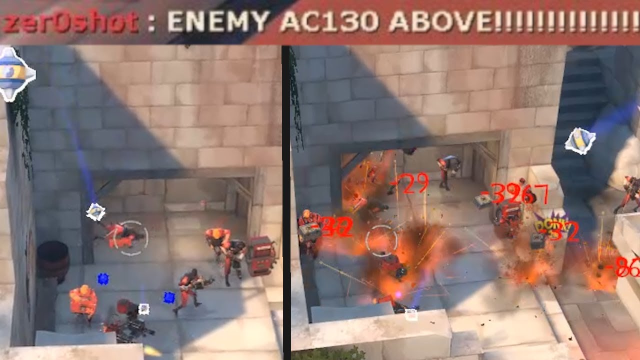 More Carpet Bombing In 100 Player TF2 - YouTube