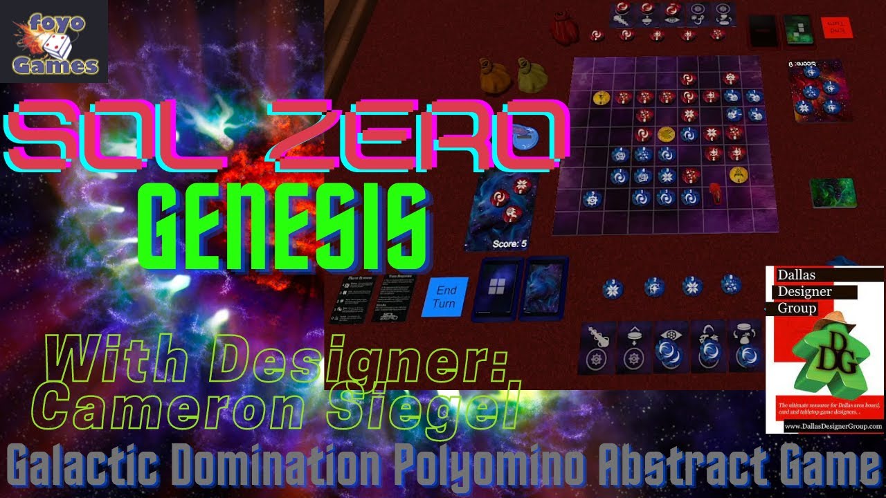 Sol Zero: Genesis | Gameplay | Galactic Domination Polyomino Game | with Designer Cameron Siegel ...
