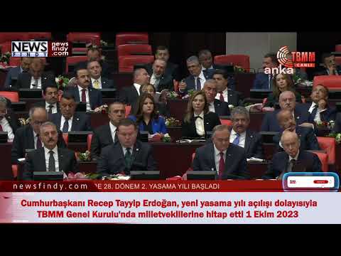 TBMM 28. Dönem 2. Yasama Yılı başladı. Cumhurbaşkanı Erdoğan Konuşması 01 Ekim 2023 #tbmmgenelkurulu