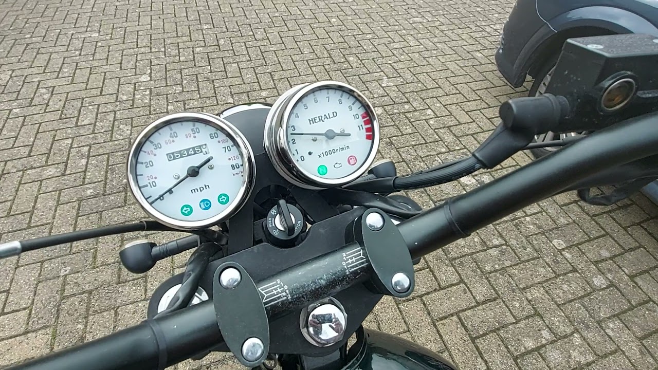 Herald scrambler 125 UK - YouTube