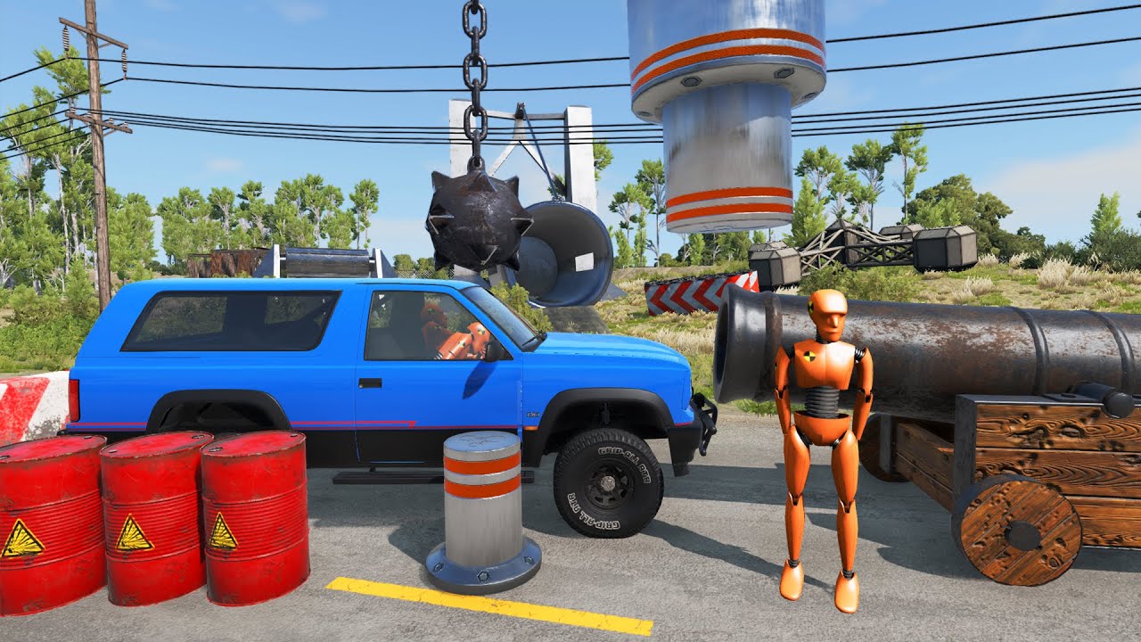 Car vs Different Objects | BIG Crash Test | BeamNG Drive - YouTube