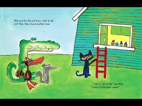 Pete the Cat and The Missing Cupcakes Story Book Read Through Aloud ...