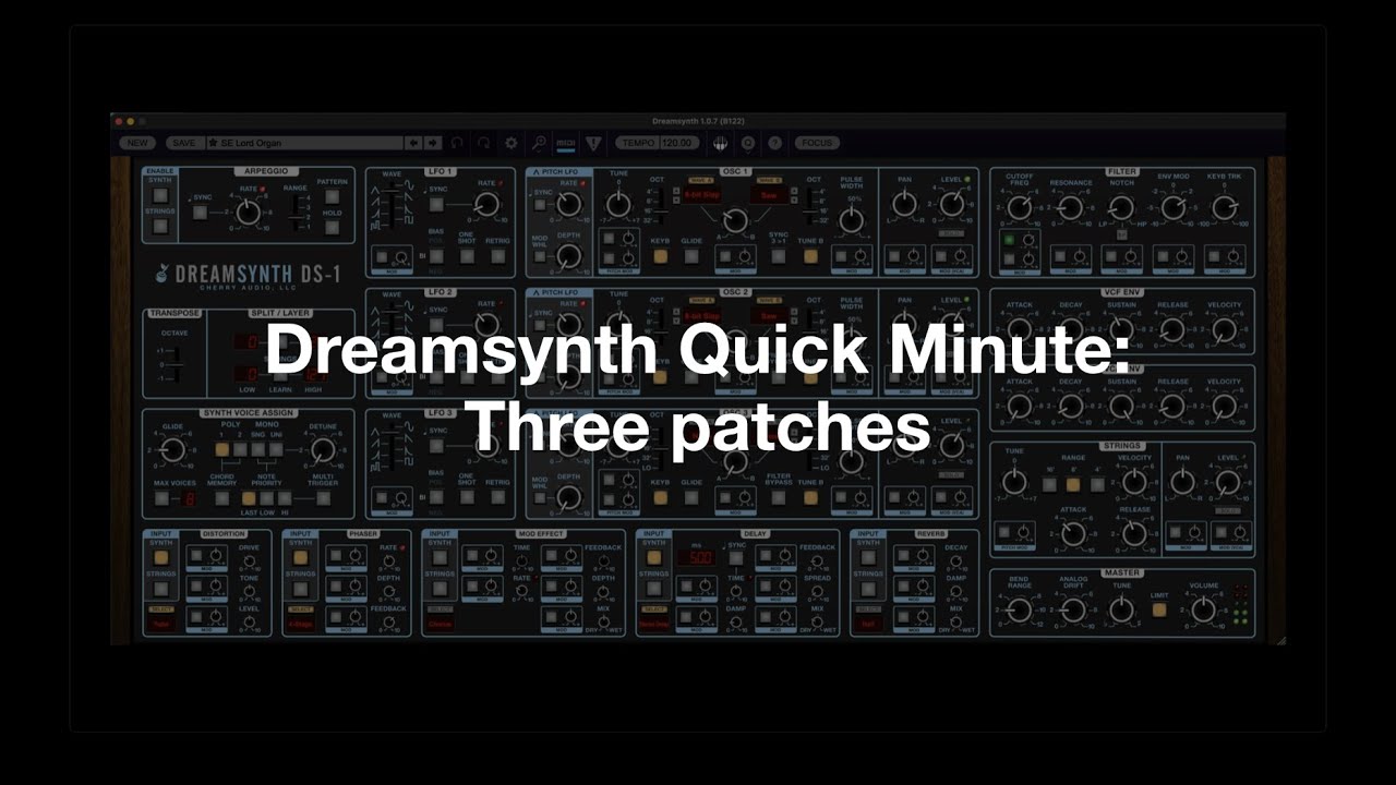 Dreamsynth Quick Minute - YouTube