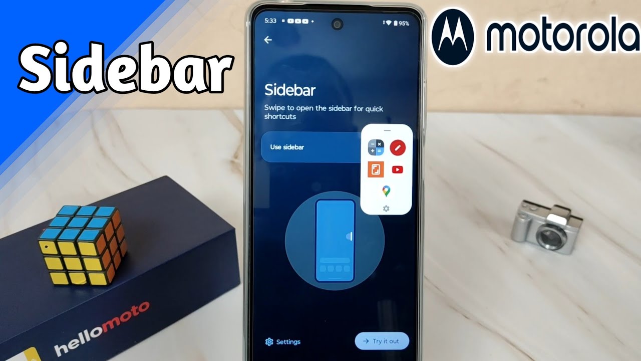 how to enable sidebar in motorola - YouTube