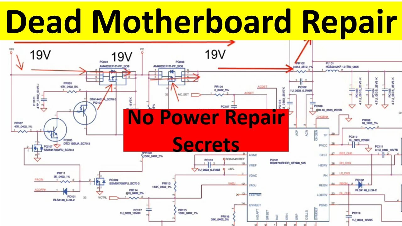 Unlock The Dead Laptop Motherboard Repair Secrets - laptop no power ...