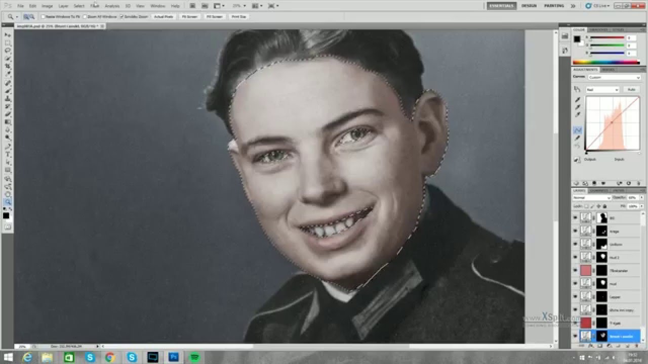 WWII Photo Colorization In Photoshop - YouTube